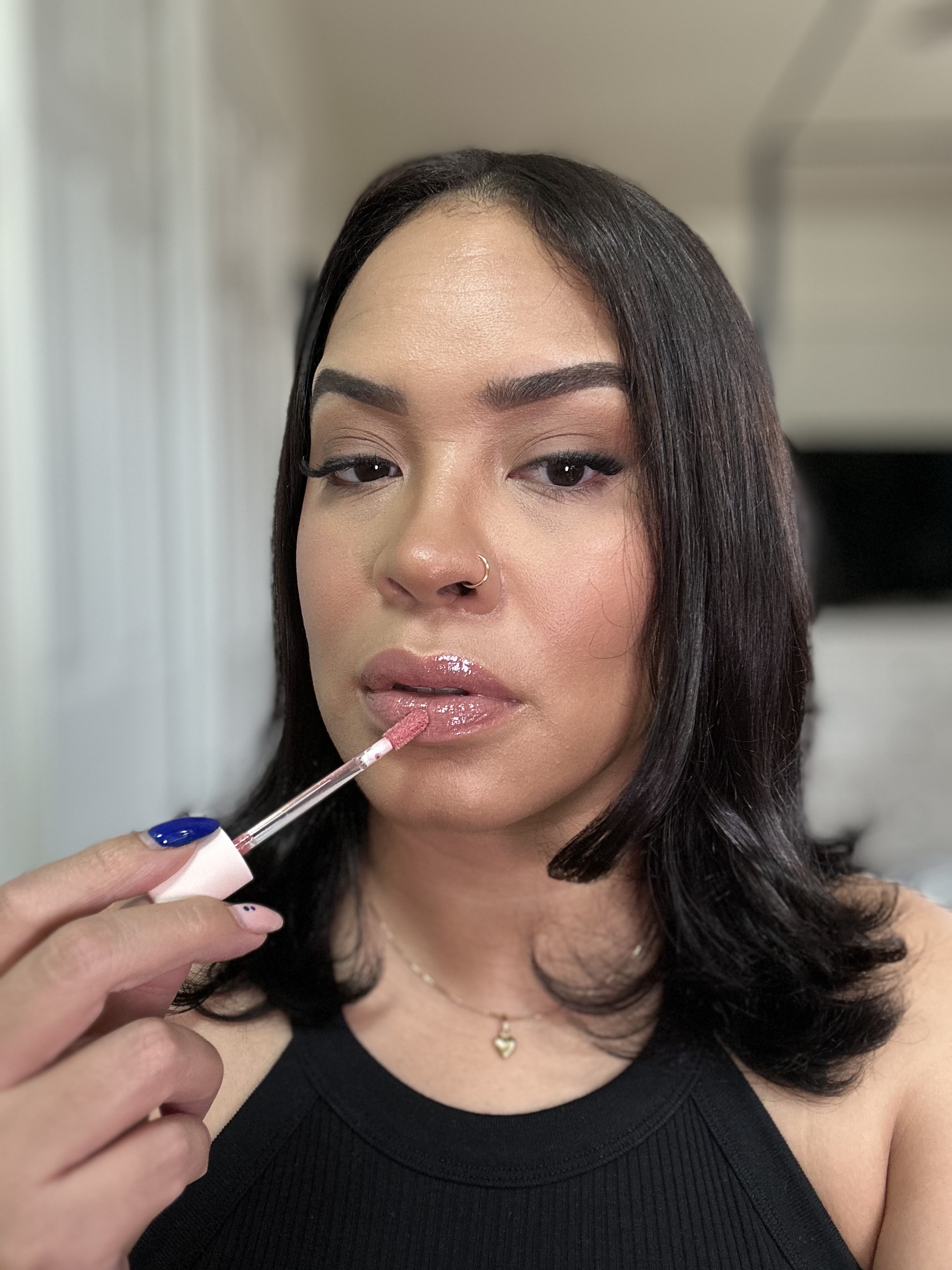 Review: Rare Beauty Positive Light Luminizing Lip Gloss in Glimmer ...